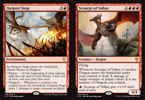 Magic the Gathering Adventures: Commander 2017 Review: Red and Green