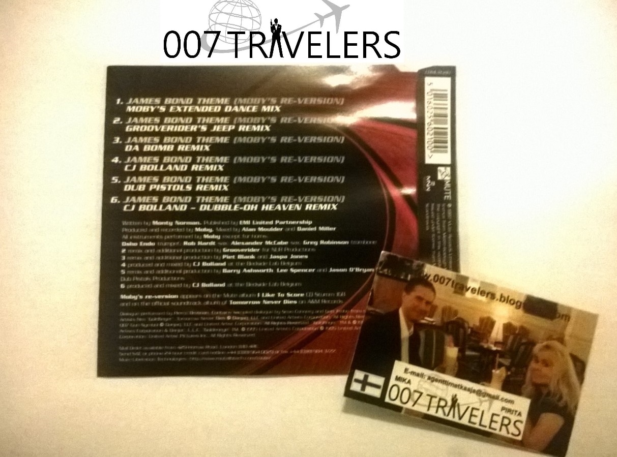 007 Item: Moby James Bond Theme CD - 007 Travelers