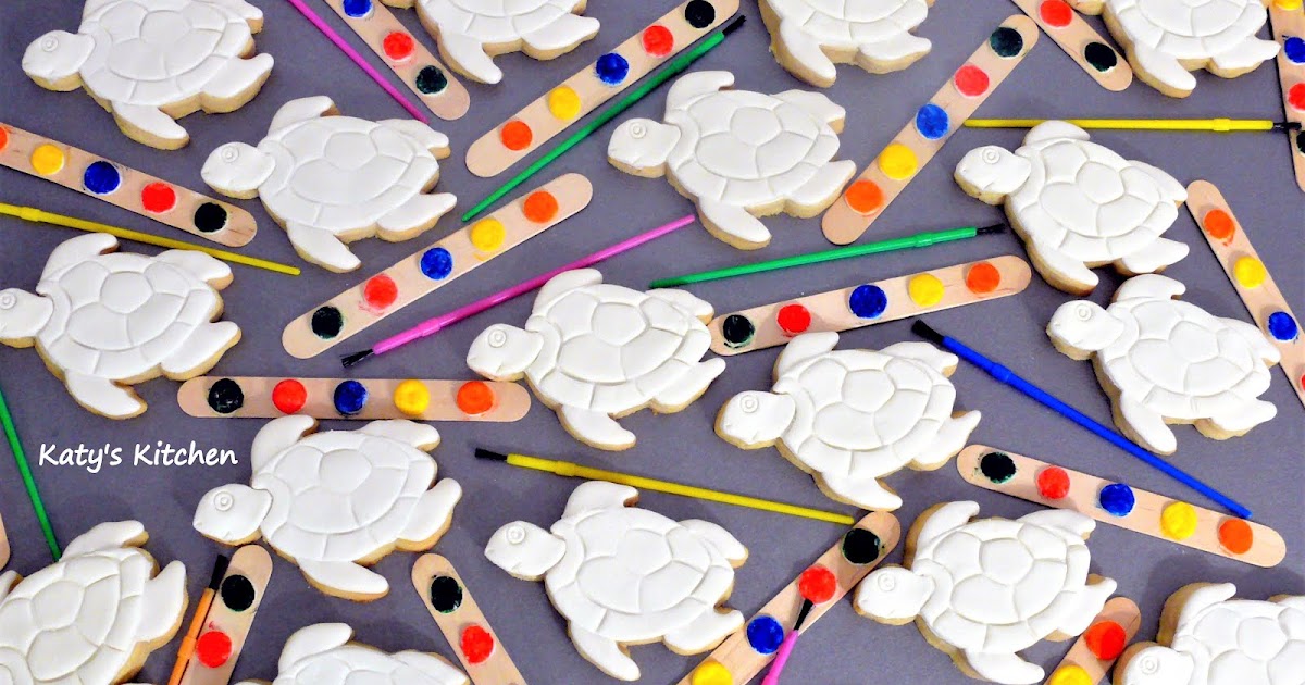 Katy's Kitchen: Paint Your Own Sea Turtle Cookies