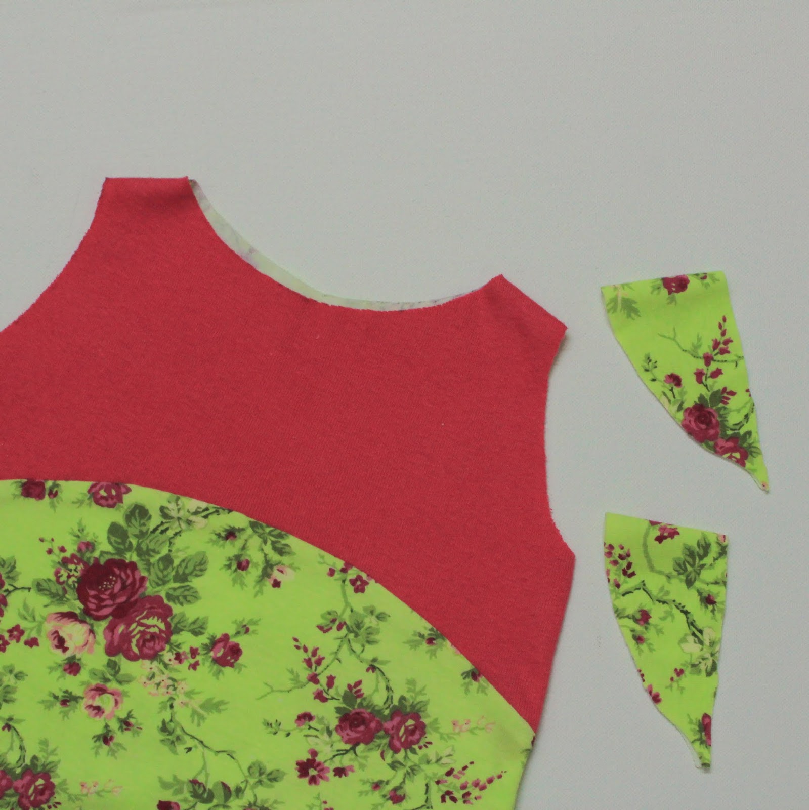 sew the sleeves to the dress