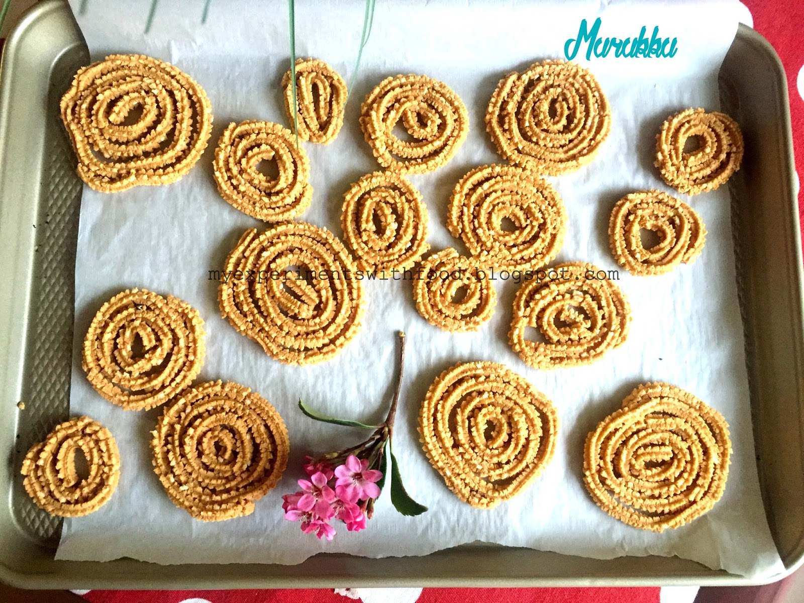 My Experiments With Food: Baked Butter murukku/ Chakli / Rice Flour ...