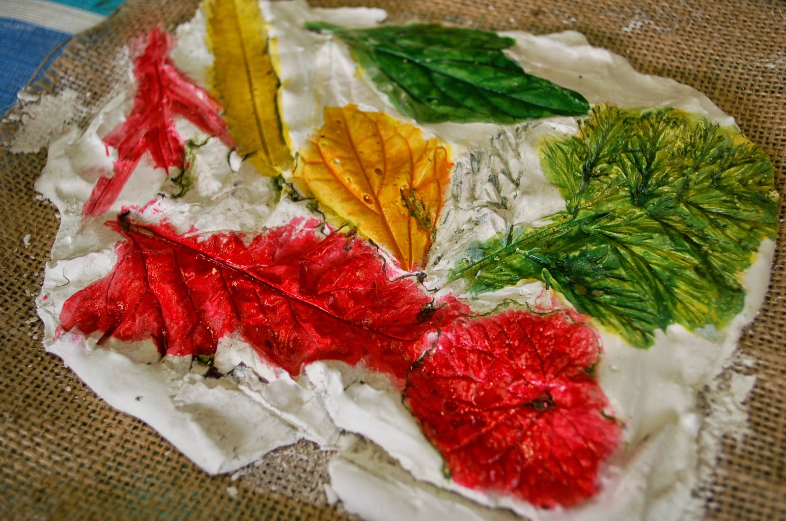 Sunnyside Art House: Playing with Plaster - Balloon Sculptures & Leaf ...