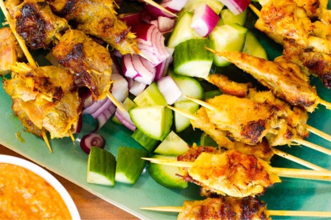 The History of the Tasty Satay Meat Skewers - Grapes & Grains