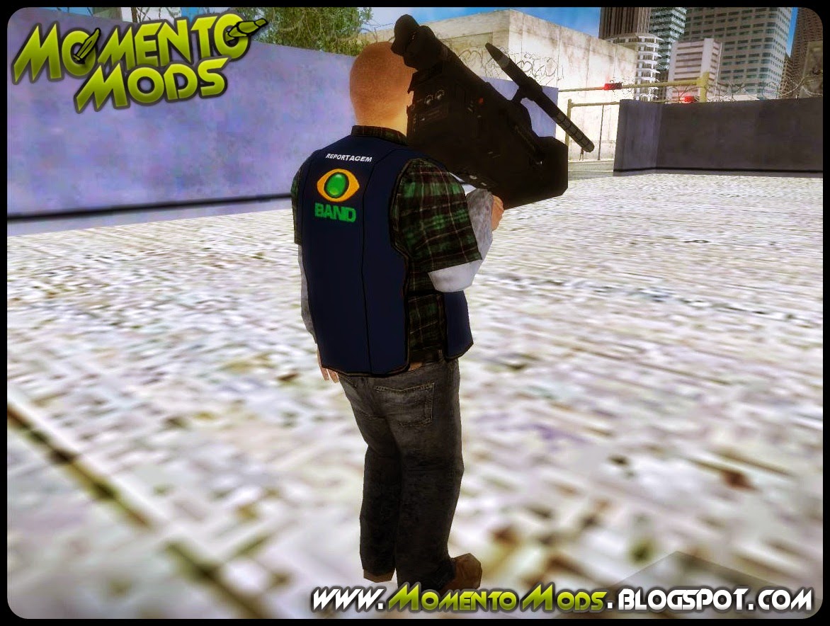 GTA SA - Skin Cinegrafista Da Band + Camera | Momento Mods - Mods Para ...