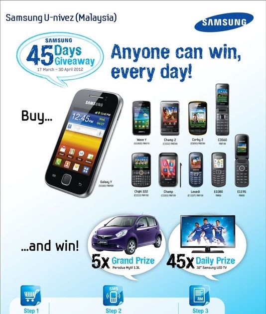 Samsung 45 Days Giveaway Contest - Malaysia Online and Offline Contest ...