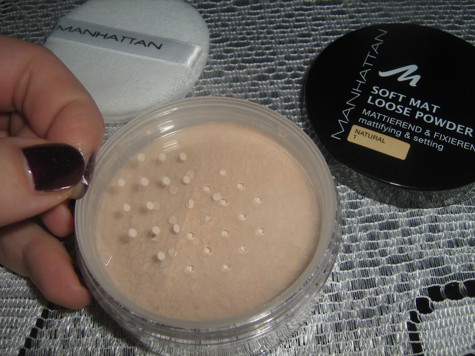 Manhattan, Puder sypki matujący | Pirelka blog - Beauty Blog