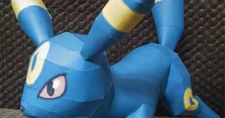 Pokemon: Umbreon V2 Papercraft | Paperized Crafts