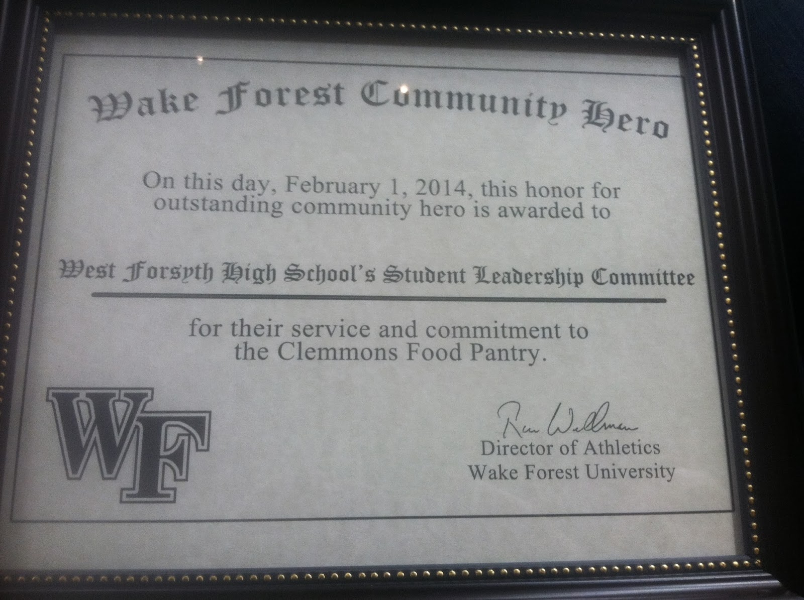 Your Permanent Record: Student Leadership Committee at West Forsyth ...