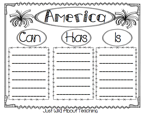 Just Wild About Teaching: United We Stand - A Patriotic Craftivity!