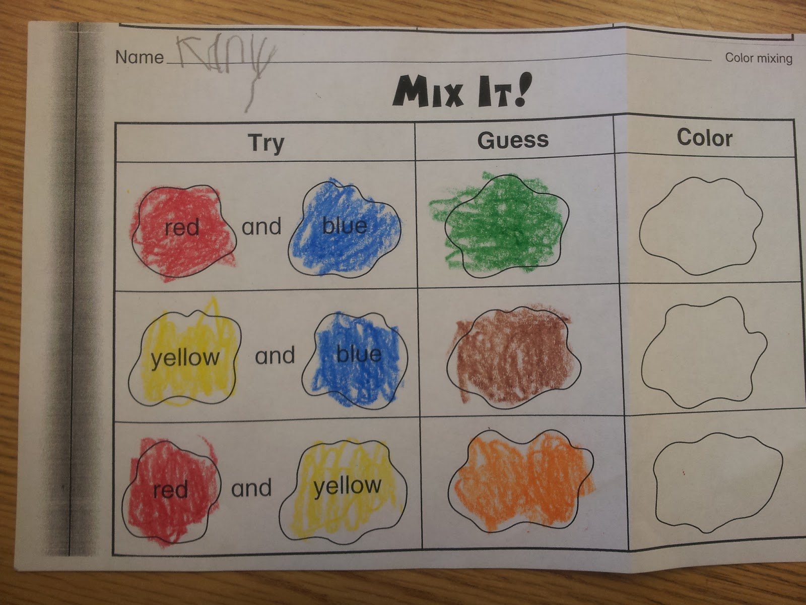 Colors and Kindergarten: Color Week