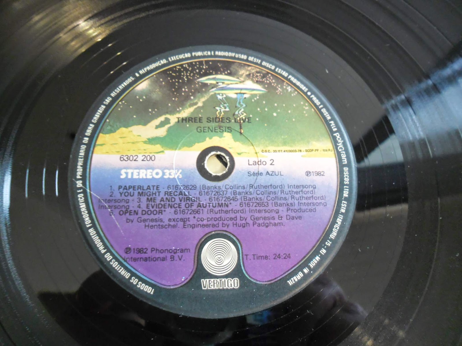 VIDA & VINIL (Chrisóstemo´s Collection): GENESIS - Three Sides Live