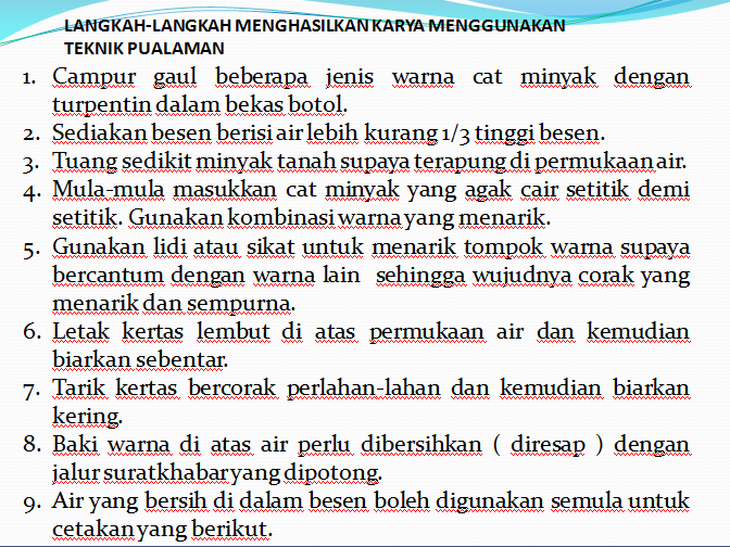 Inspirasi Diari Seni: Pualaman