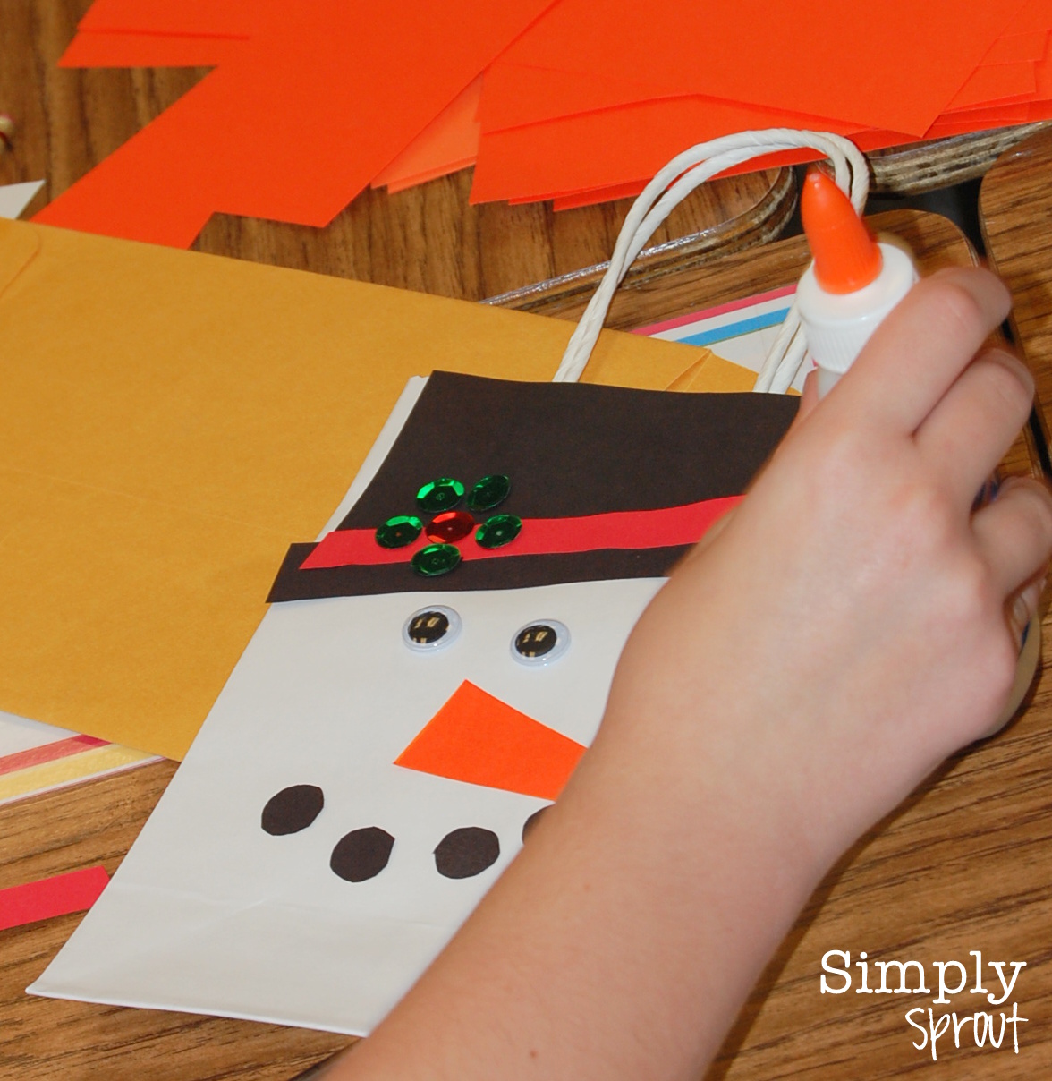 Recycled Grocery Bag Snowman | IUCN Water