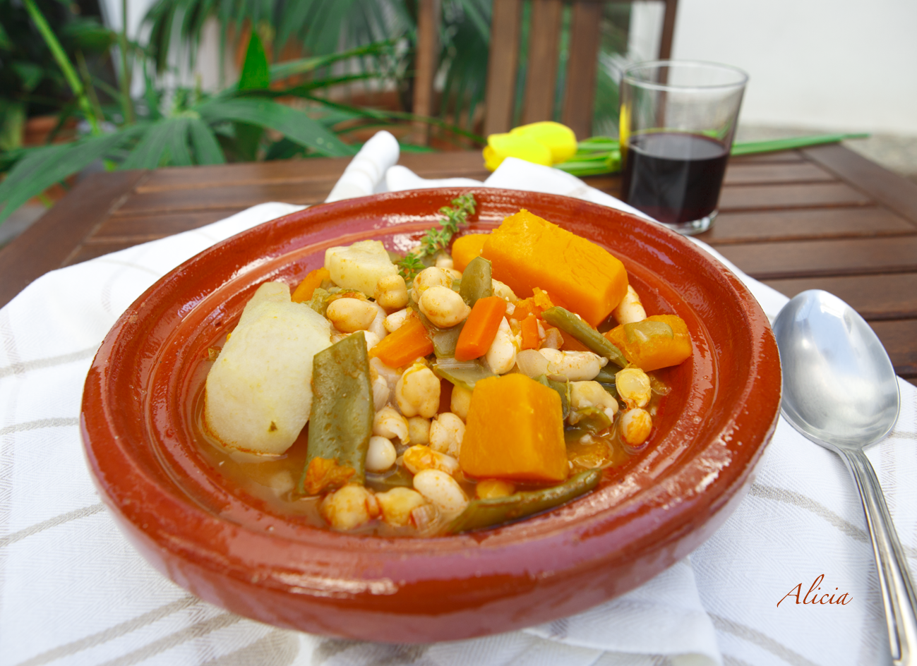 Ensayos de cocina: OLLA GITANA MURCIANA CON PERA Y CALABAZA