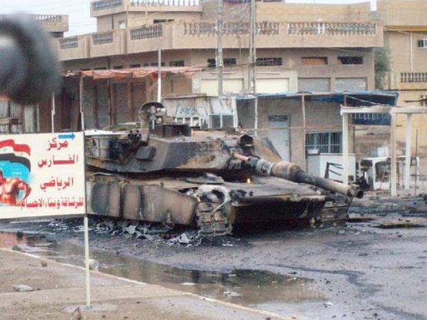 Behind The Screens: Destroyed U.S tanks in Iraq 2003-2011