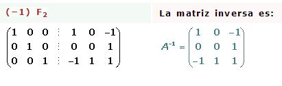 MATEMÁTICAS M3: MATRIZ INVERSA METODO DE GAUSS