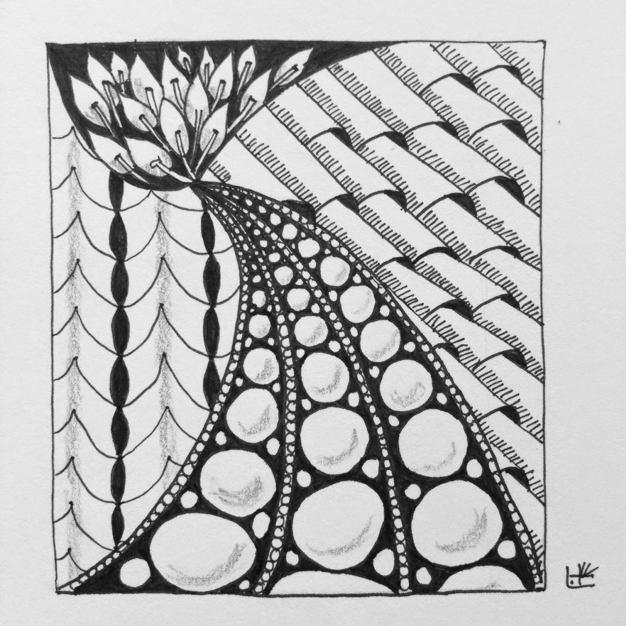 Tickled To Tangle: "It's a String Thing" #53 Tiles