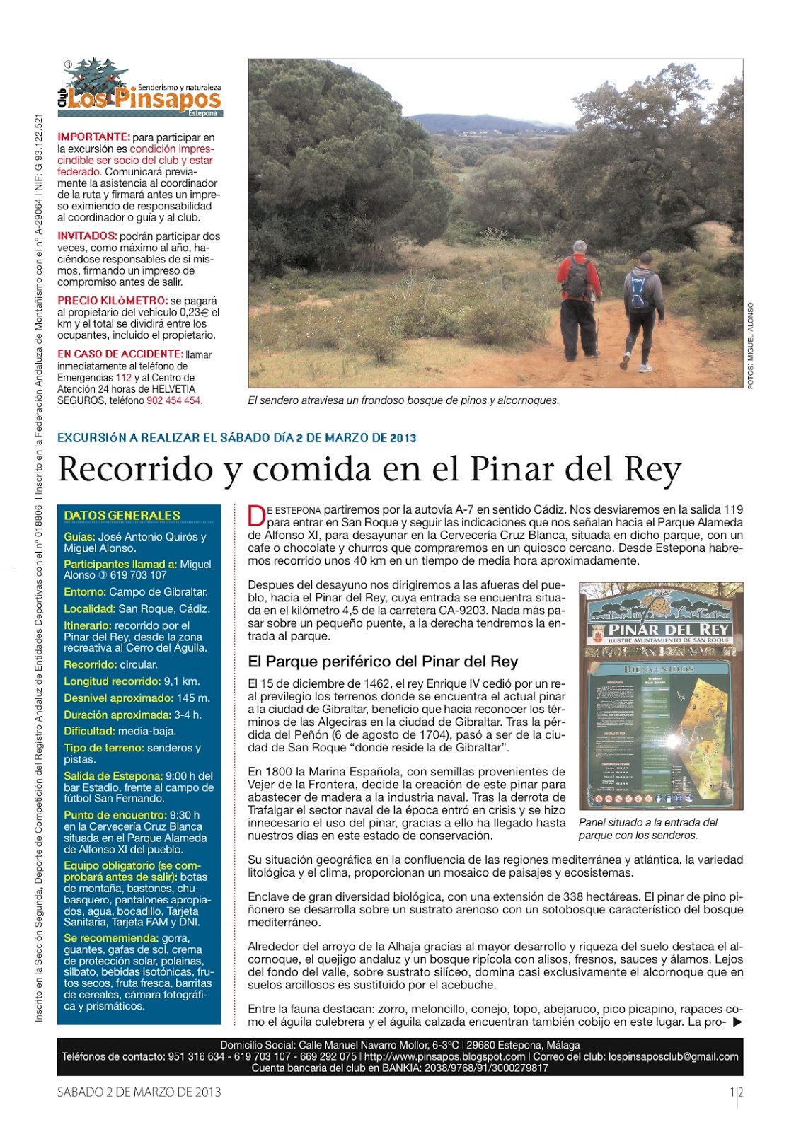 Los Pinsapos - Senderismo y Naturaleza: Recorrido y comida en el Pinar ...