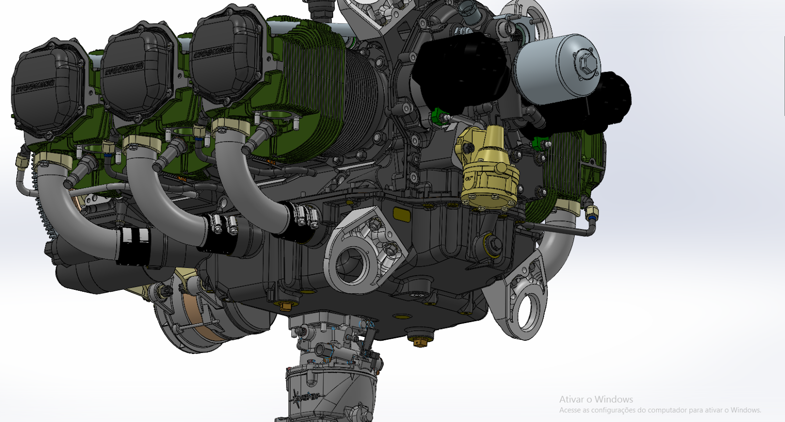 aviação experimental: lycoming io 540
