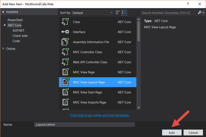 Tech Junkie Blog Real World Tutorials Happy Coding Aspnet Core Adding The Default View