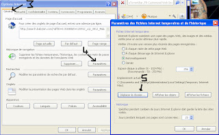 Move the Location of your Temporary Internet files. | backup