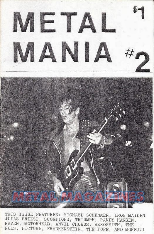METAL MAGAZINES: METAL MANIA (USA)
