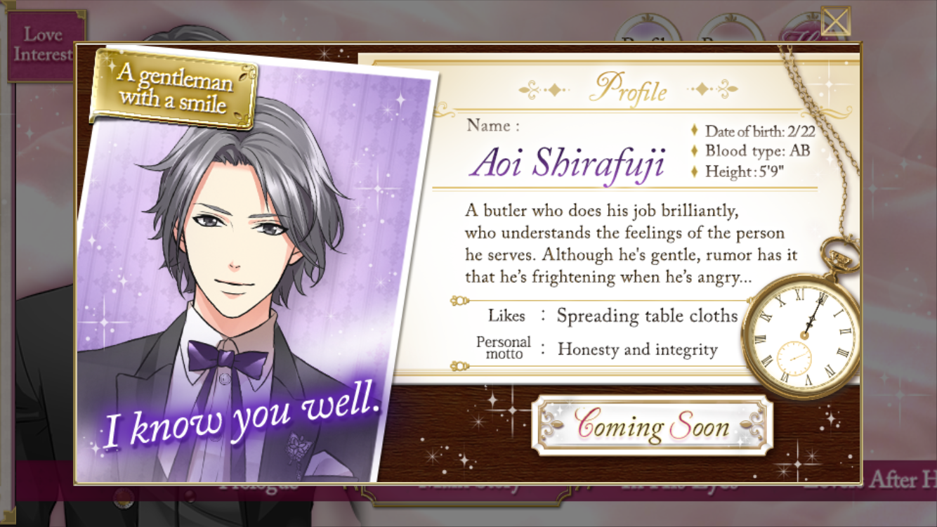 Butler Until Midnight | Otome iOS