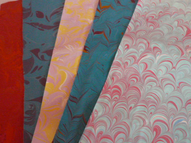 Studio de Plume: Hand paper marbling