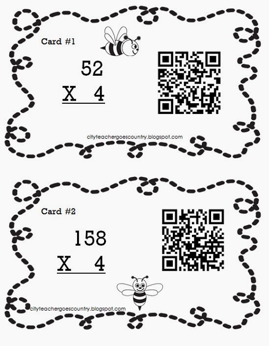 City Teacher Goes Country: QR Codes and Multiplication Center
