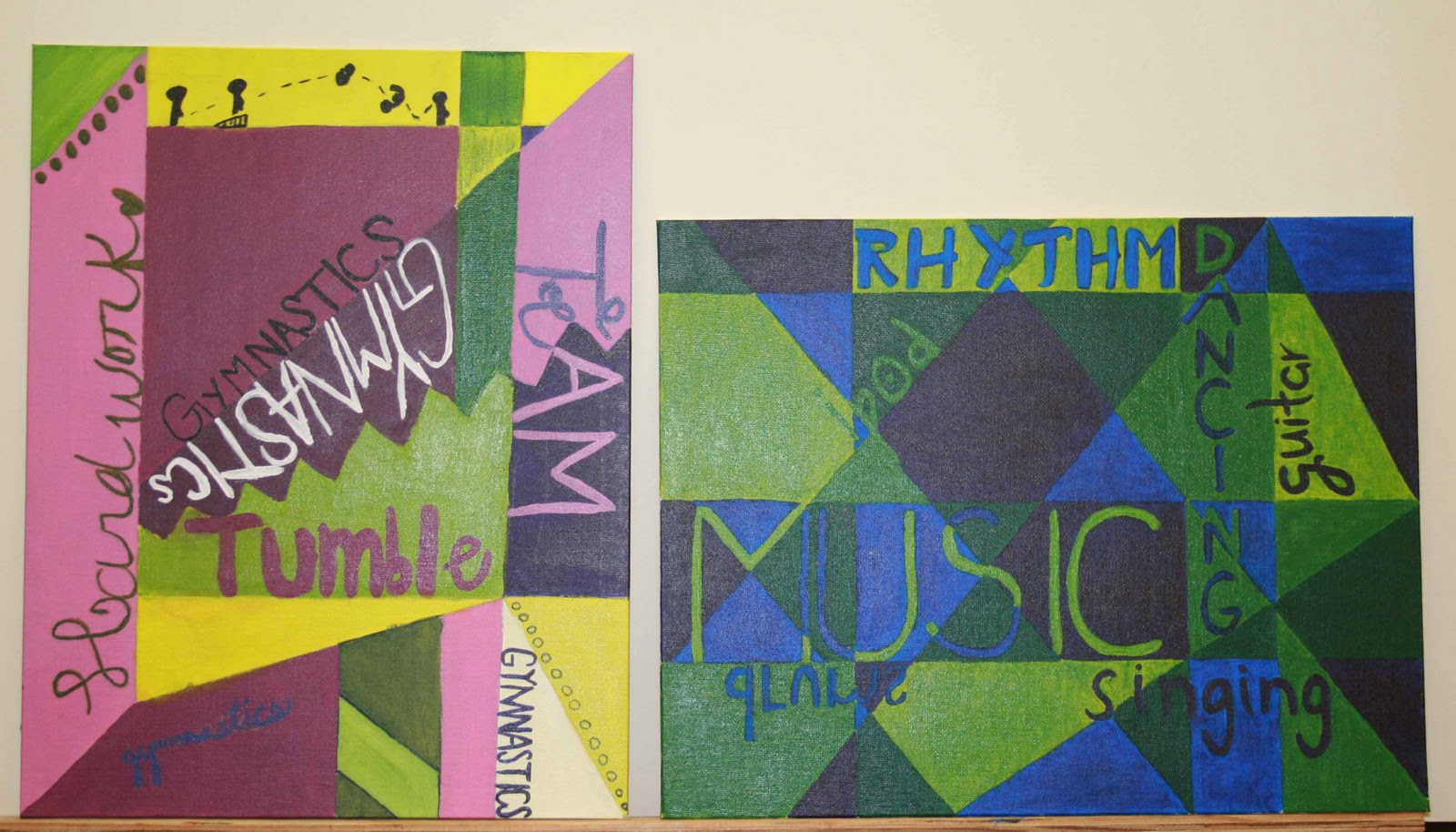 Mrs. Macre's Art Class: Update on Abstract Letter Designs