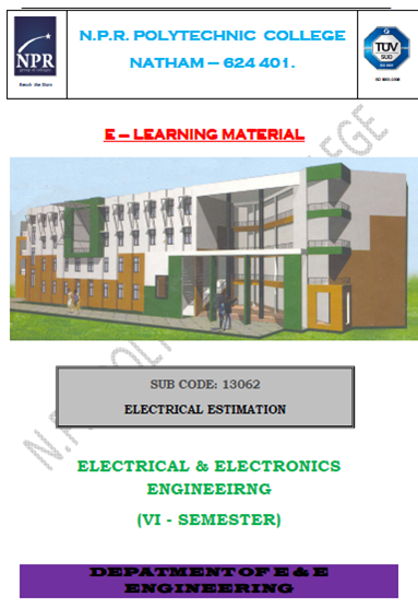 ELECTRICAL ESTIMATION ~ Electrical Engineering Blog