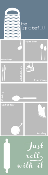 Spence Ohana Photo Blog: Weekly Menu Kitchen Printable