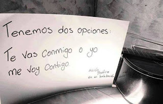 Imagenes y Frases Facebook: Te Vas Conmigo O Yo Me Voy Contigo