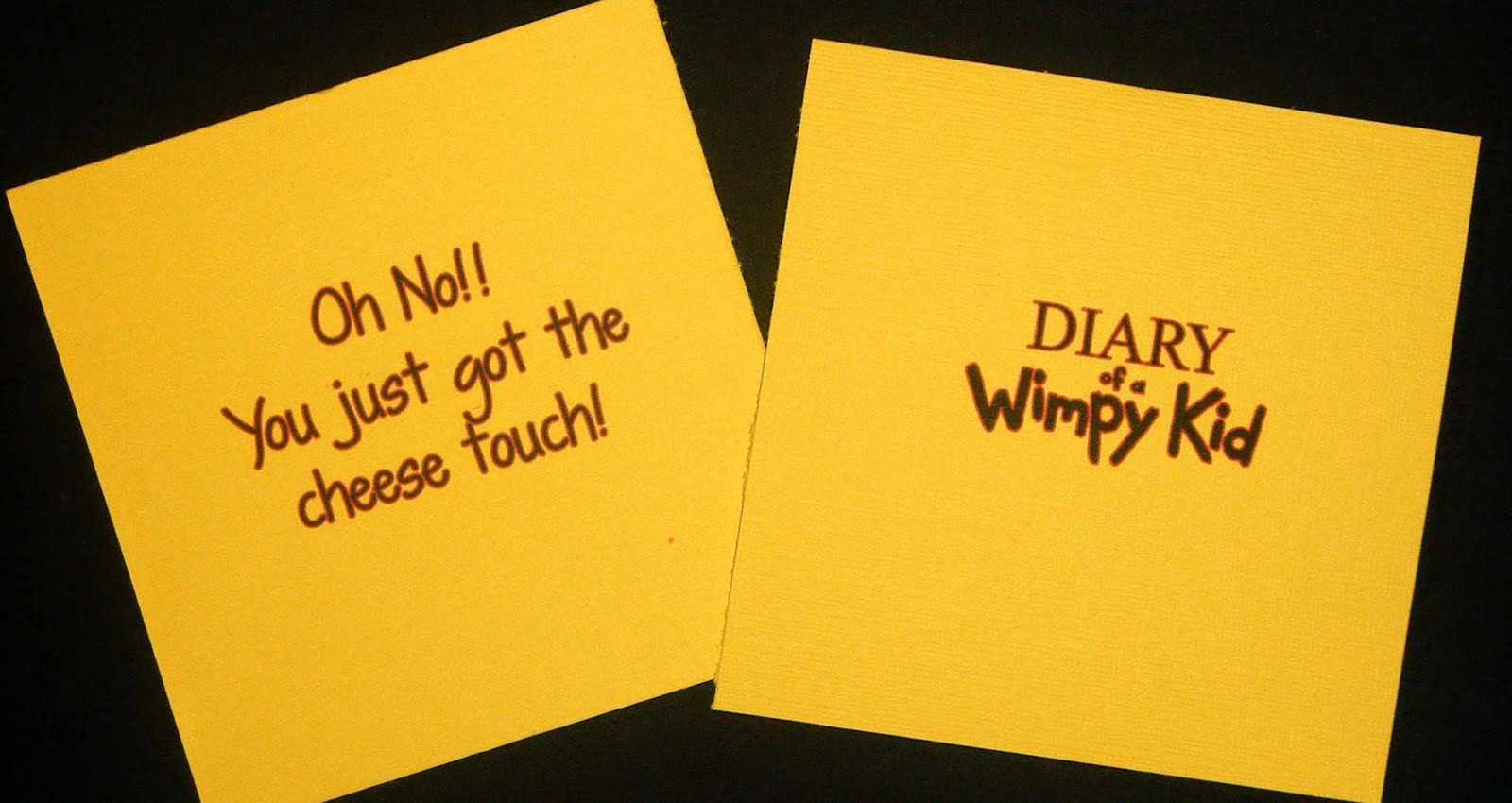 Cards by CG: Diary of a Wimpy Kid : The Cheese Touch