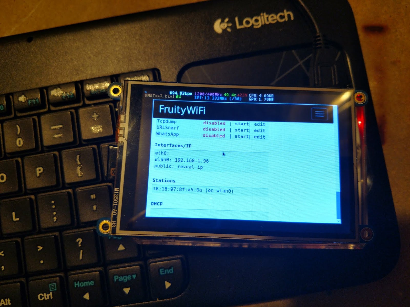 HiR Information Report: Small TFT displays for Kali on the Raspberry Pi
