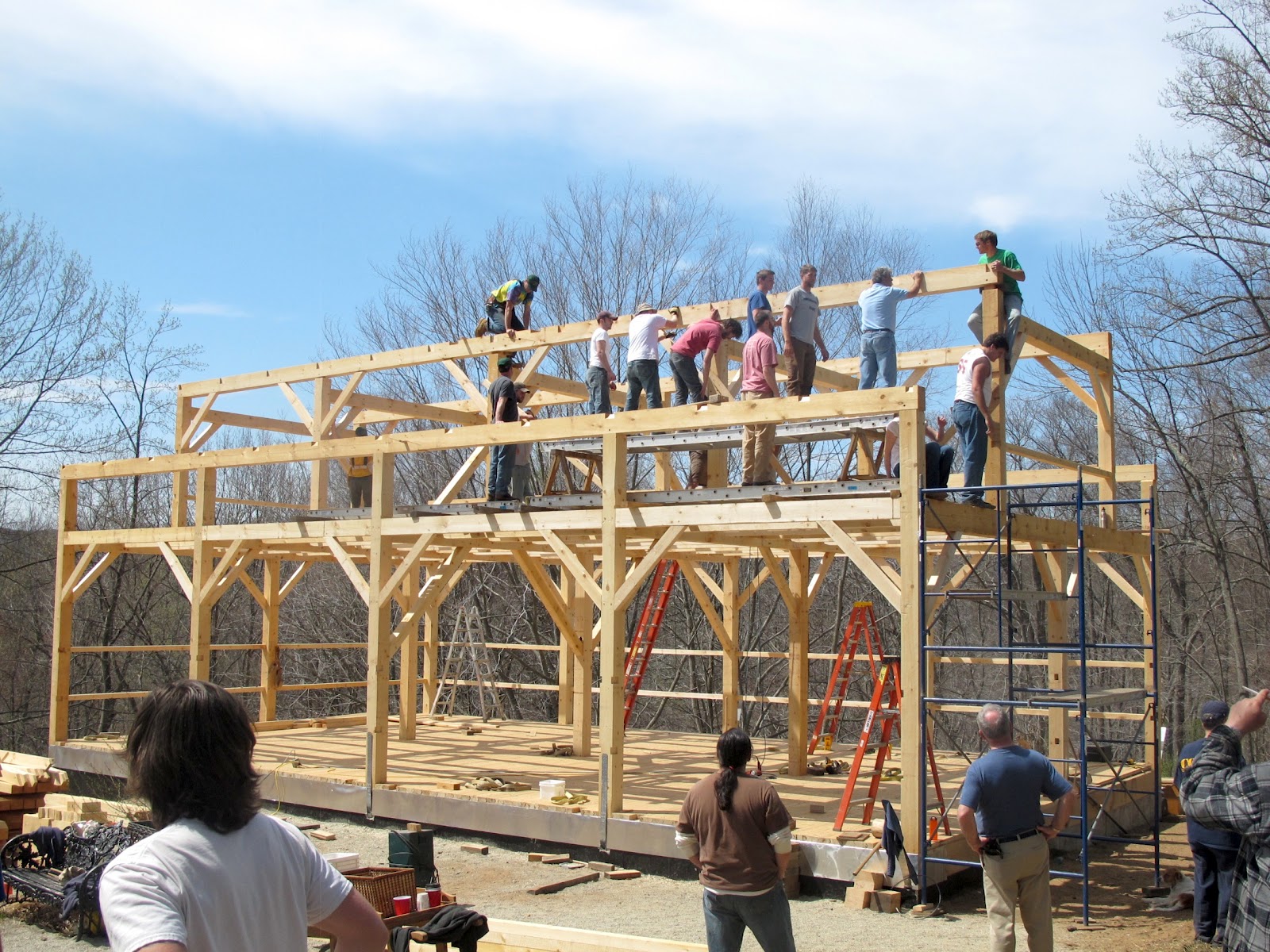 Musings from Big Pink: Barn Raising in Haddam Neck