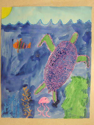 Miss Young's Art Room: 3rd Grade Patterned Sea Turtles