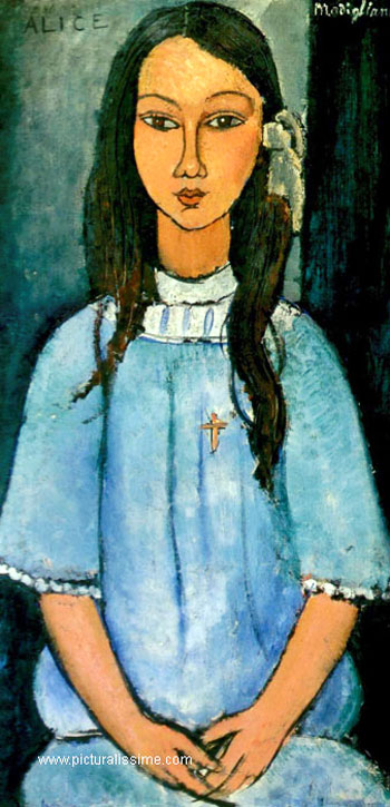 Arte a tu medida: Alice "se hizo" Marisa (acrílico sobre cartón, 2003)