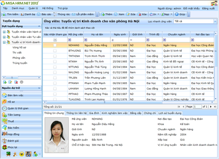 Phần mềm quản lý nhân sự MISA HRM.NET