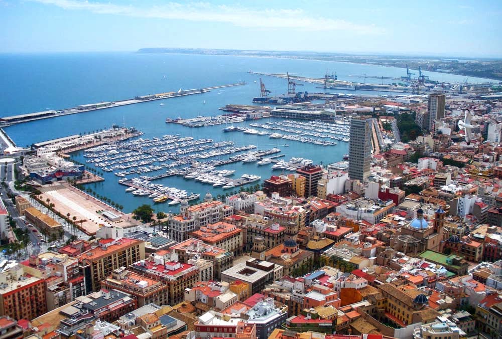 ALICANTE OR ALACANT, CITY AND PORT IN SPAIN