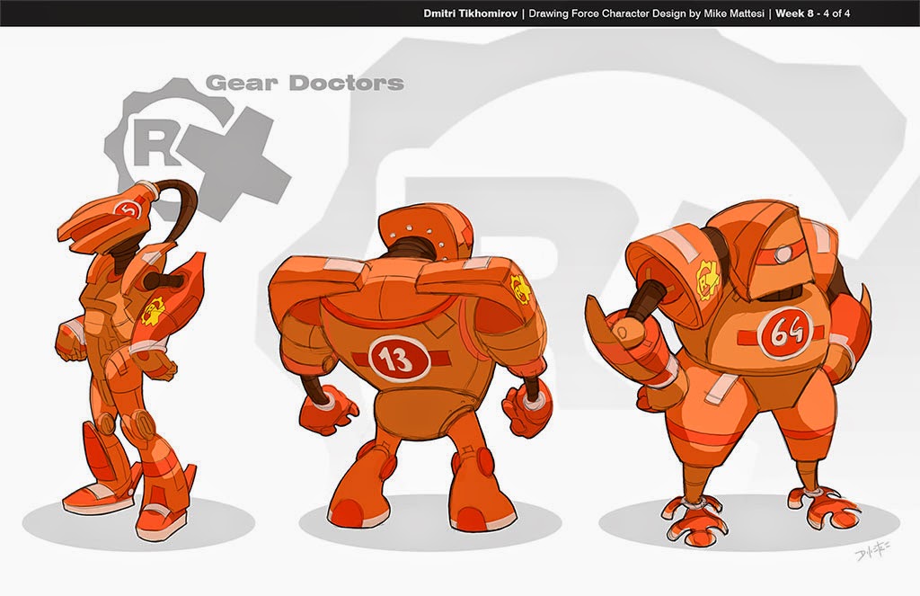 Charcoal up my nose: Mike Mattesi Character Design Class: Spring 2014