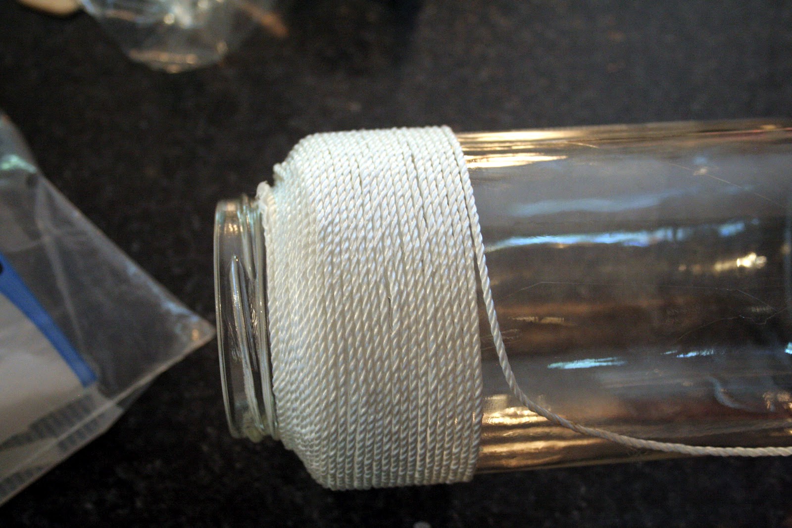Three Fates and J Grow Up: DIY - Rope wrapped jar