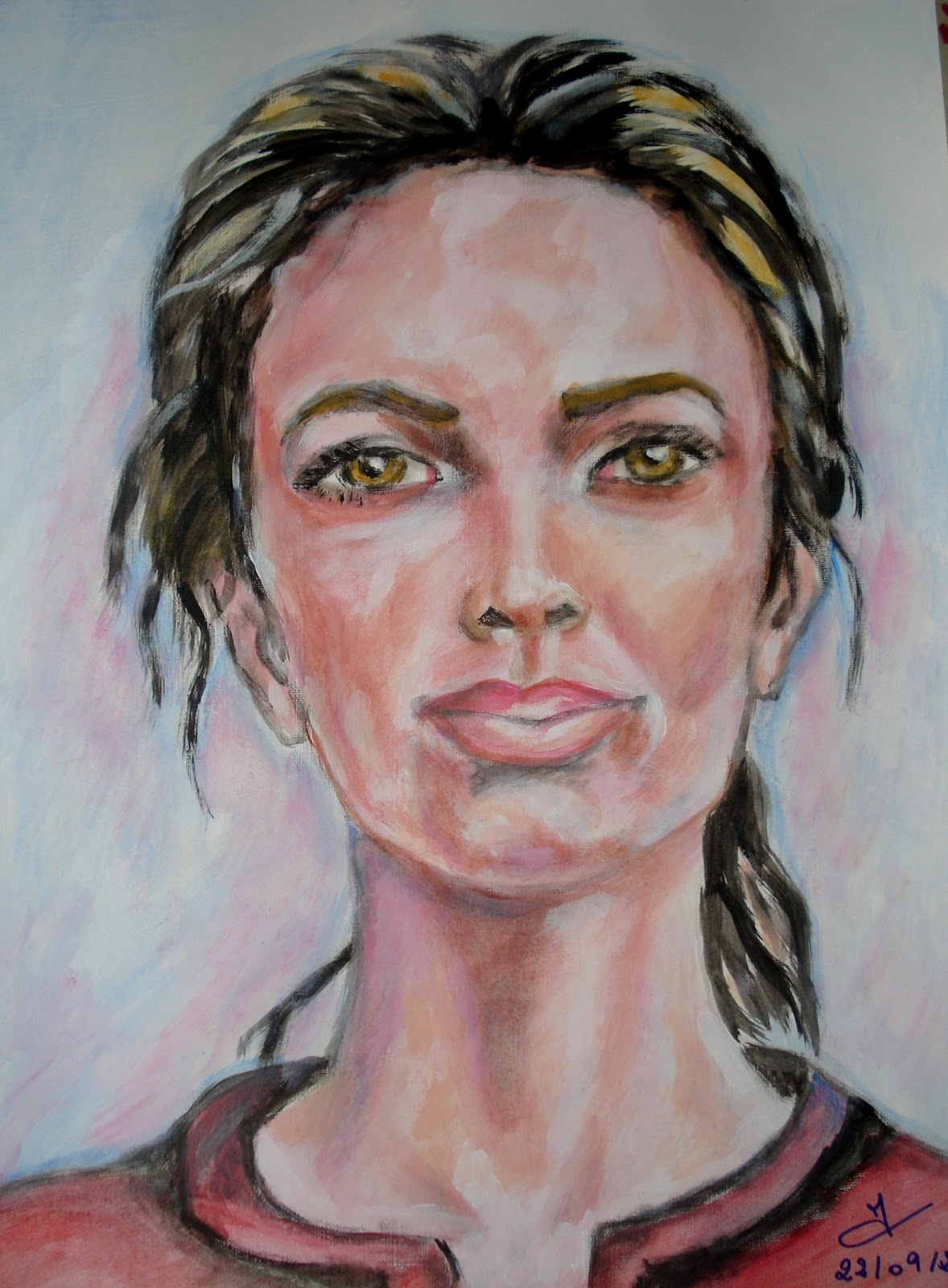 Peintures et portraits. Acrylique et pastel.: Portraits de femmes à l ...