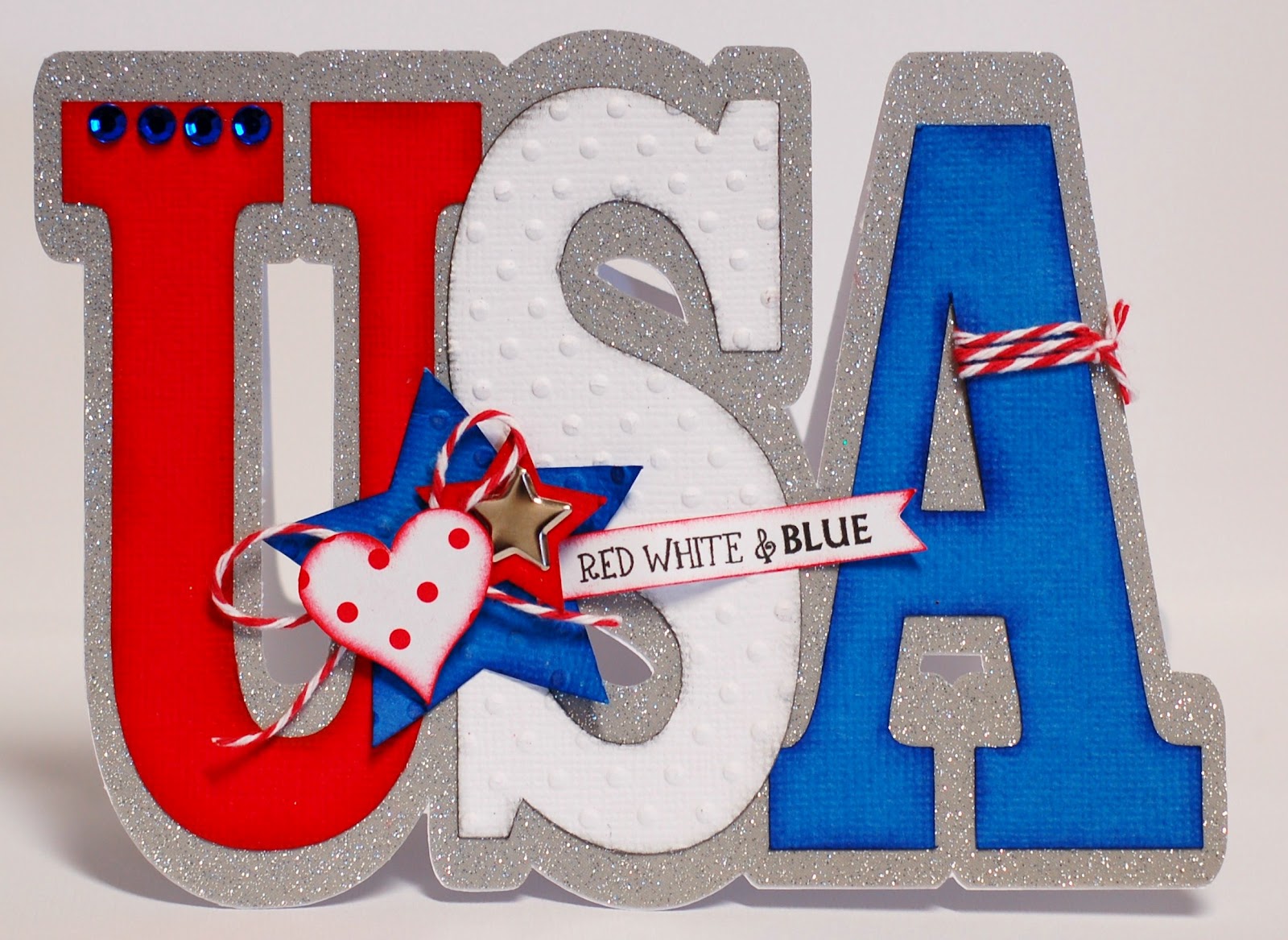 Paper Creations by Kristin: USA Shaped cards