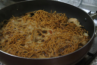 My Cooking Recipe : 焖伊面 Braised Yee Mee