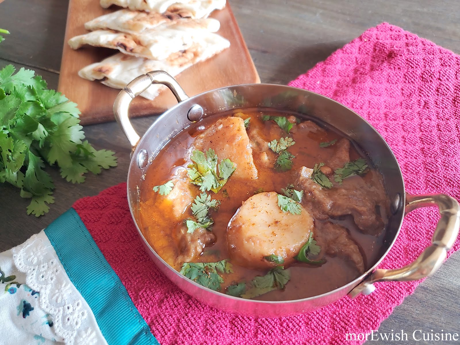 morEwish Cuisine by Mahwish: Pakistani style Aloo Gosht آلو گوشت in ...
