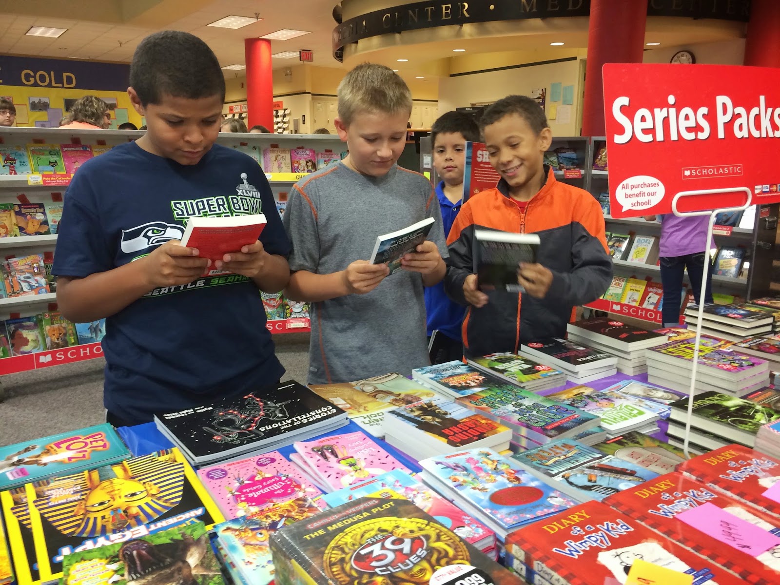 A Full Classroom: Scholastic Book Fair