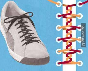 √ 44 cara mengikat model tali sepatu yang keren, unik dan gaul