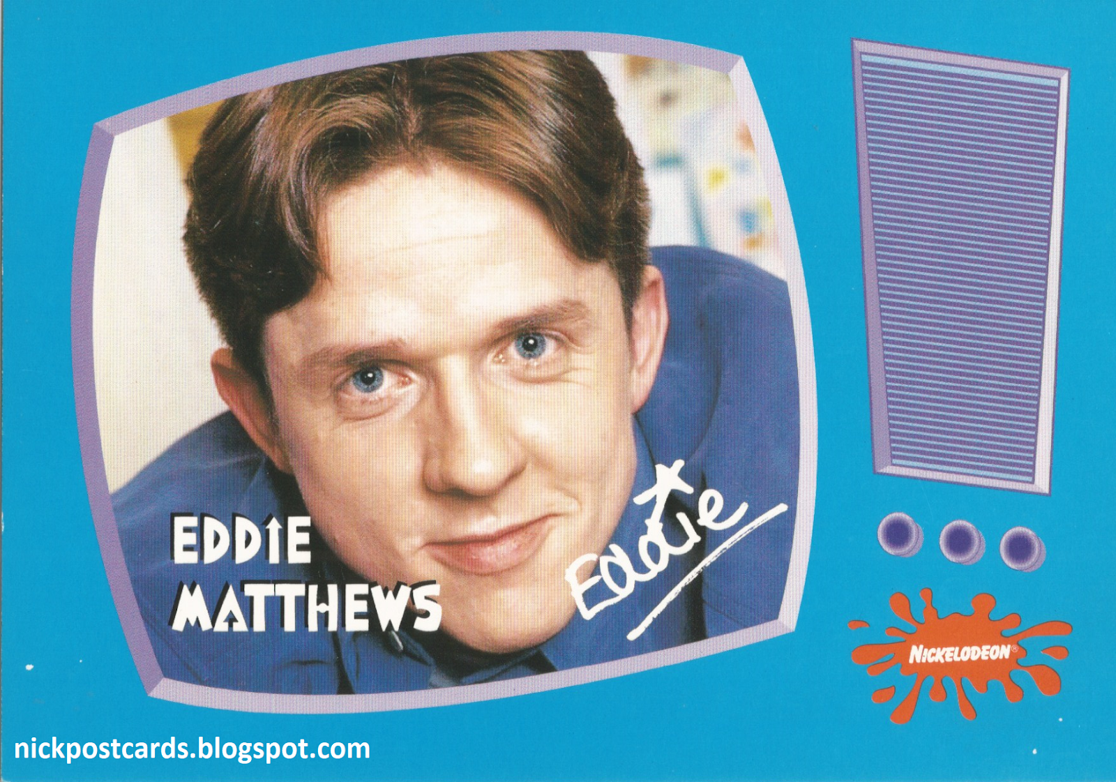 Postcards From Planet Nickelodeon: Eddie Matthews (Autographed) | 1997 ...